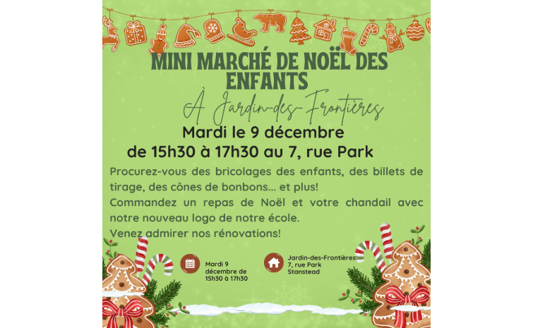 Mini Marché de Noël JDF | La Fabrique à projets